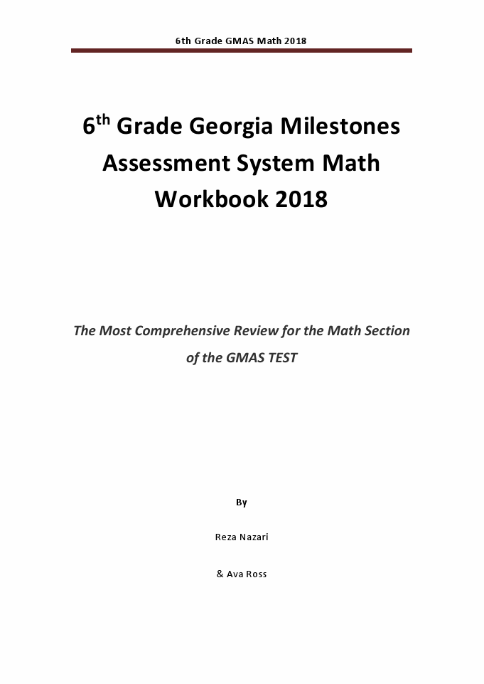 6th Grade Georgia Milestones Math Workbook 2018: The Most Comprehensive ...