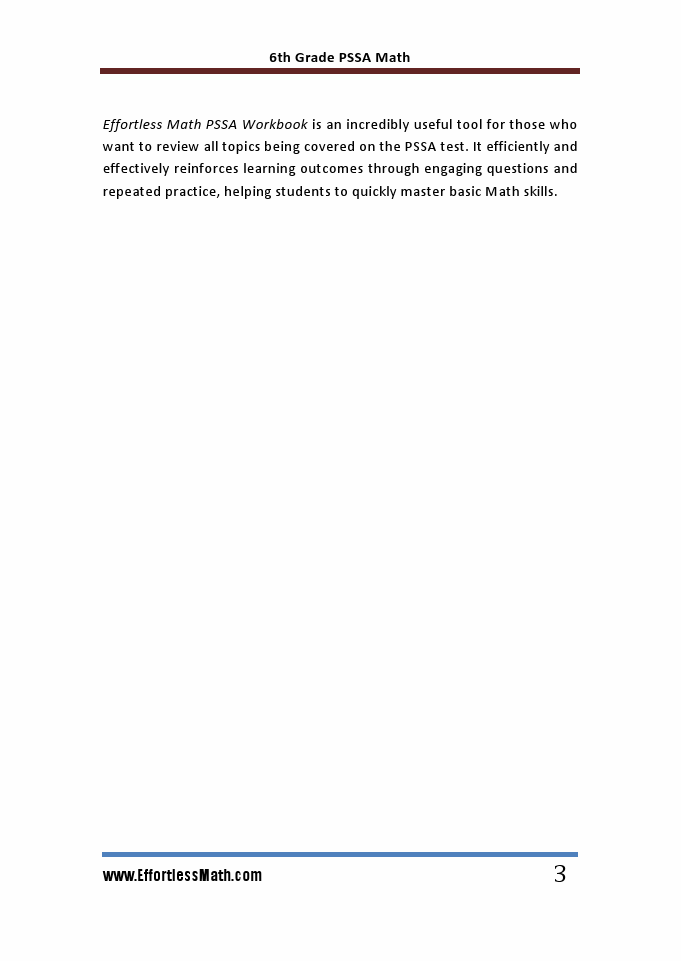 6th Grade PSSA Math Workbook 2018: The Most Comprehensive Review for ...