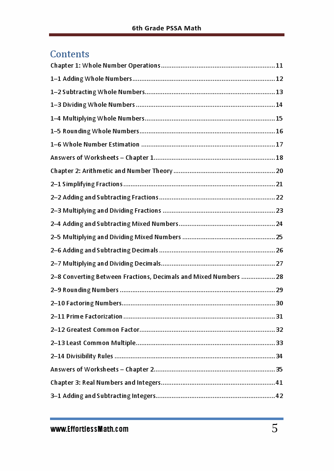 6th Grade PSSA Math Workbook 2018: The Most Comprehensive Review for ...