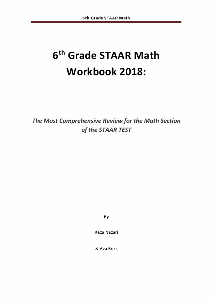 6th Grade STAAR Math Workbook 2018: The Most Comprehensive Review for ...