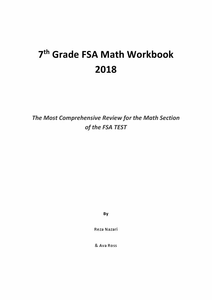 7th Grade FSA Math Workbook 2018: The Most Comprehensive Review for the ...
