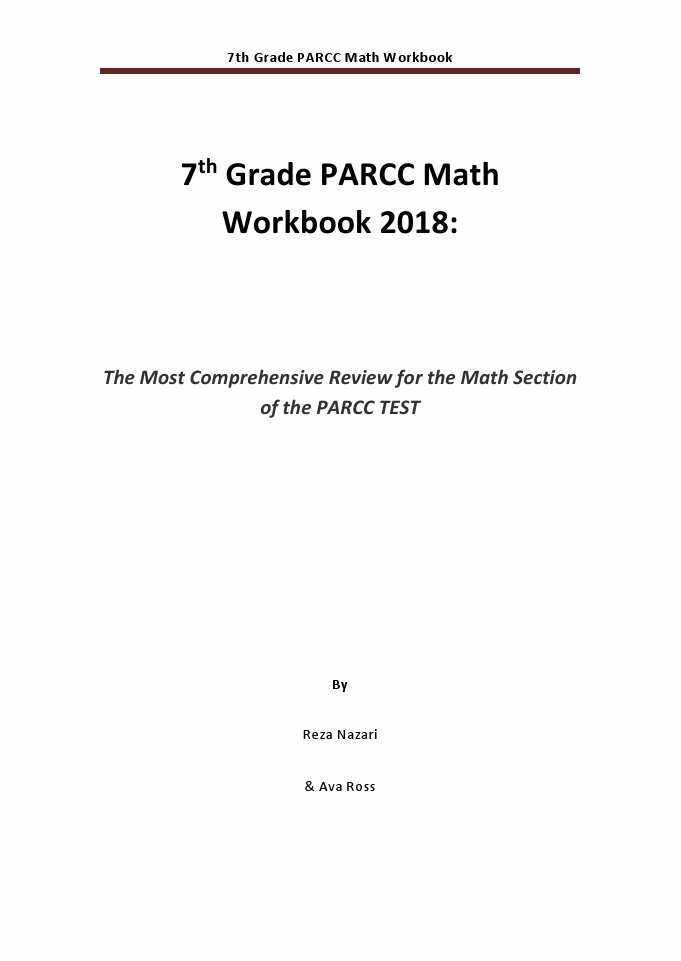 7th Grade PARCC Math Workbook 2018: The Most Comprehensive Review for ...