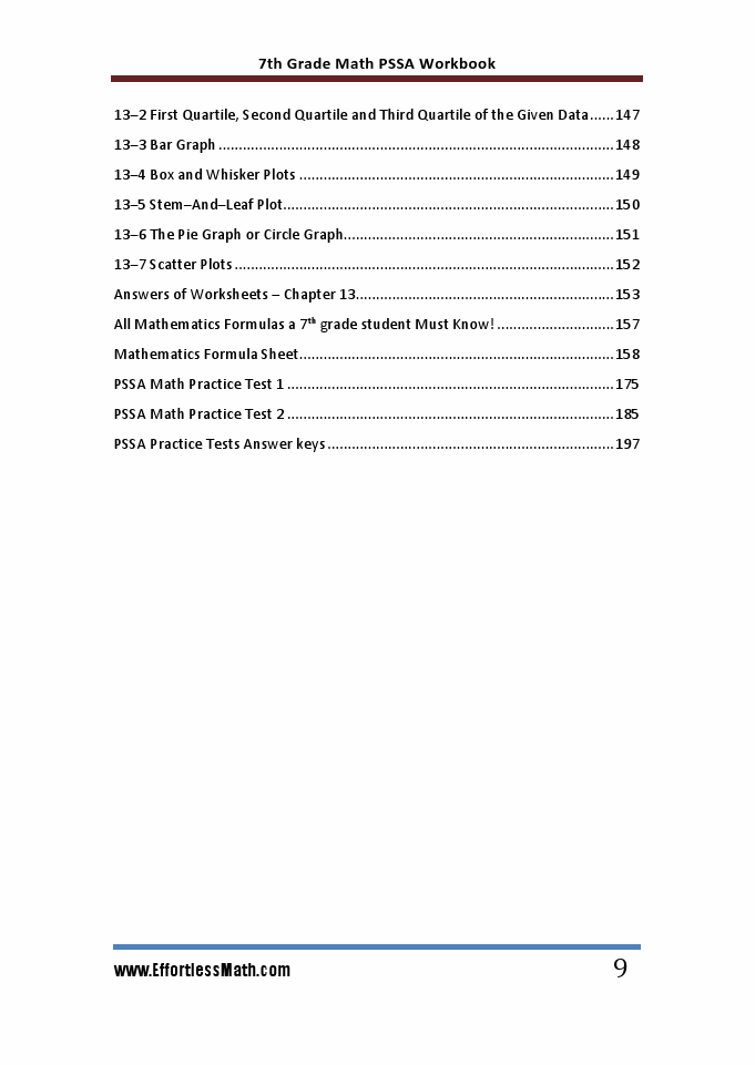 7th Grade PSSA Math Workbook 2018: The Most Comprehensive Review for ...
