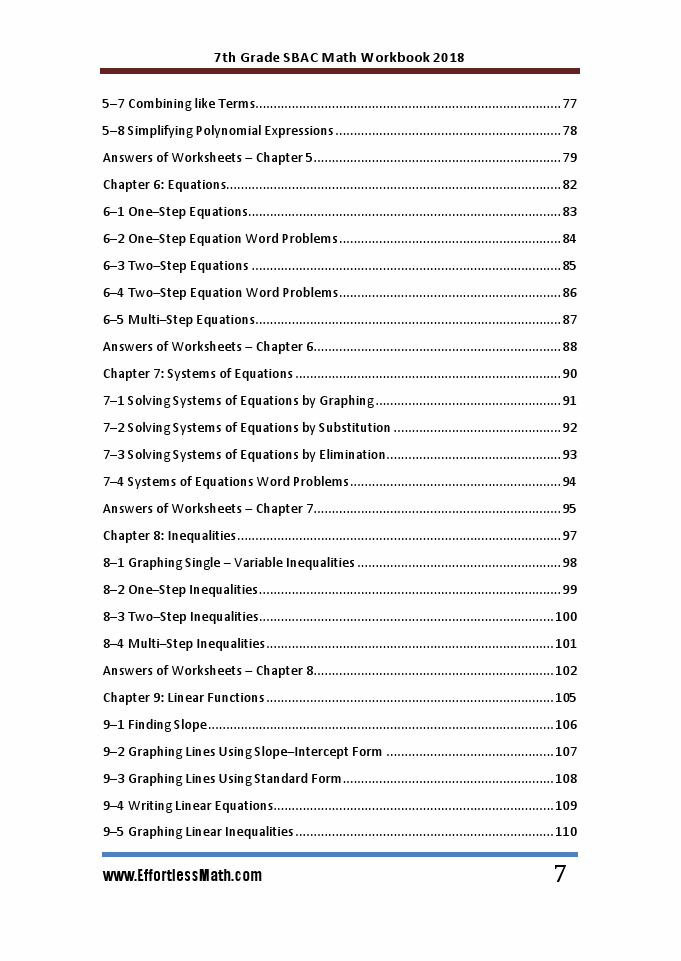 7th Grade SBAC Math Workbook 2018: The Most Comprehensive Review for ...