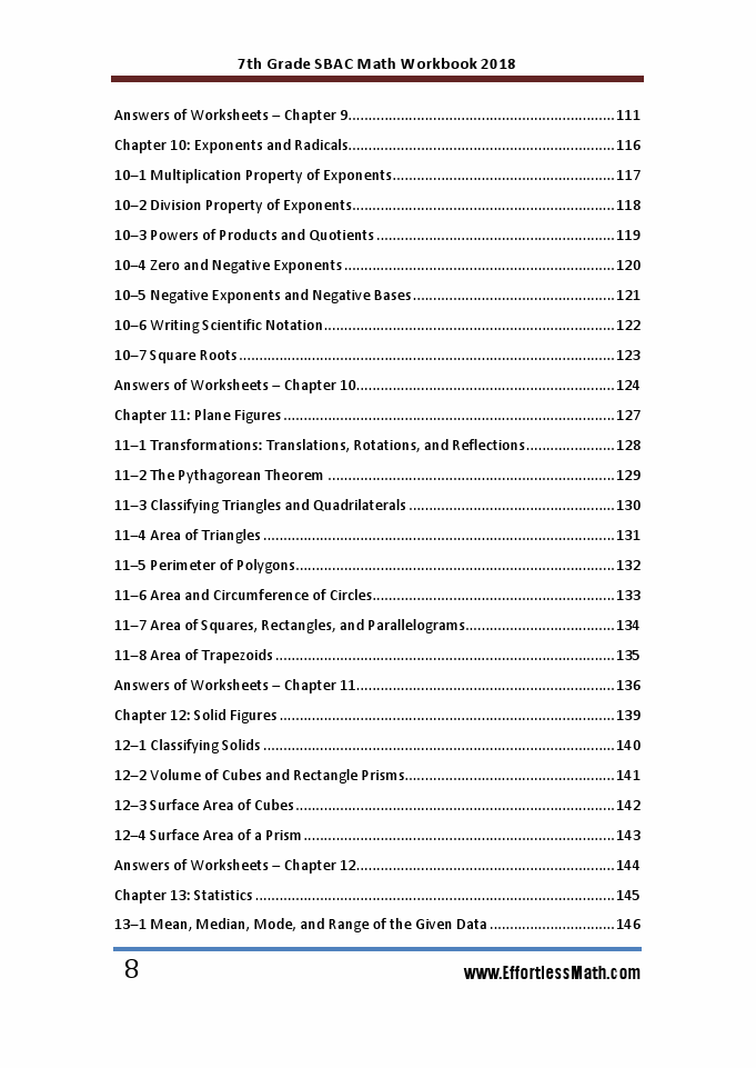 7th Grade SBAC Math Workbook 2018: The Most Comprehensive Review for ...