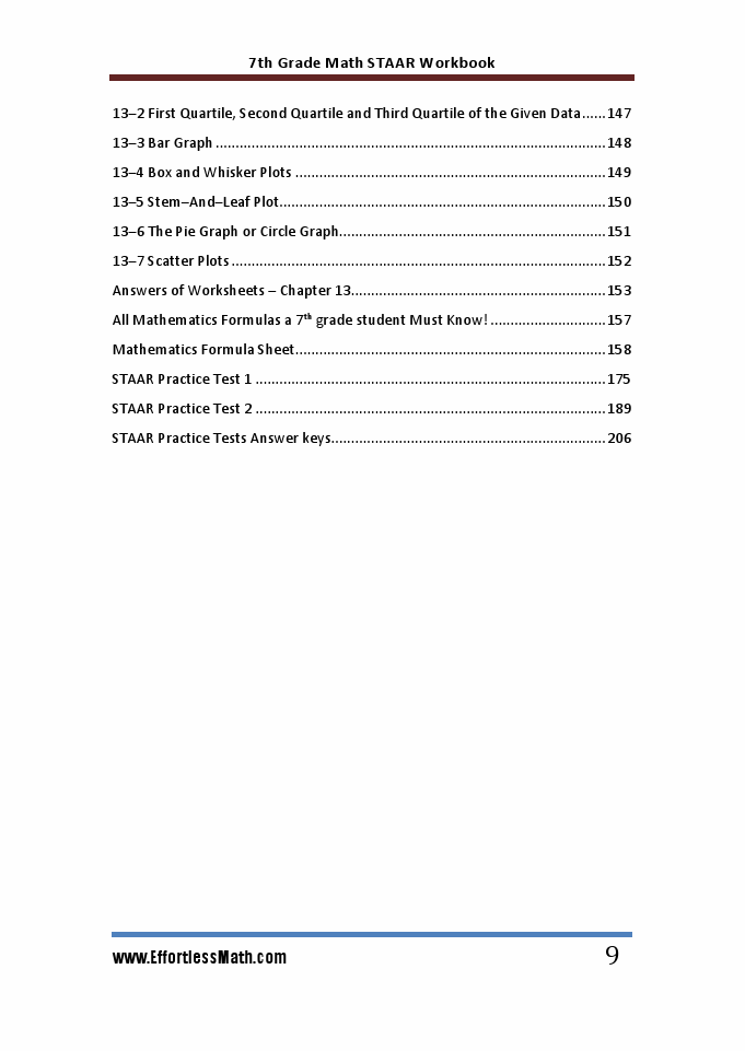 7th Grade STAAR Math Workbook 2018: The Most Comprehensive Review for ...
