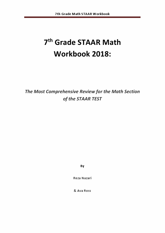 7th Grade STAAR Math Workbook 2018: The Most Comprehensive Review for ...