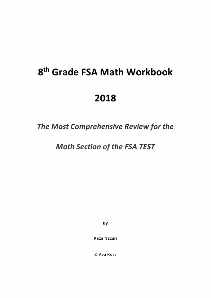 8th Grade FSA Math Workbook 2018: The Most Comprehensive Review for the ...