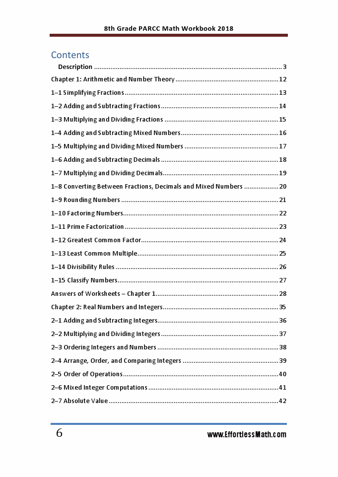 8th Grade PARCC Math Workbook 2018: The Most Comprehensive Review for ...