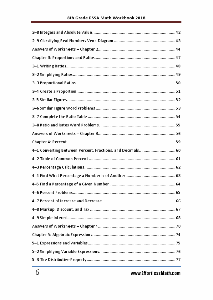 8th Grade PSSA Math Workbook 2018: The Most Comprehensive Review for ...