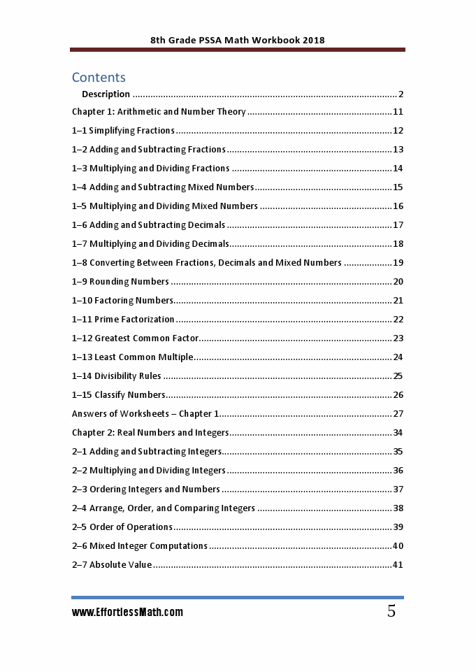 8th Grade PSSA Math Workbook 2018: The Most Comprehensive Review for ...