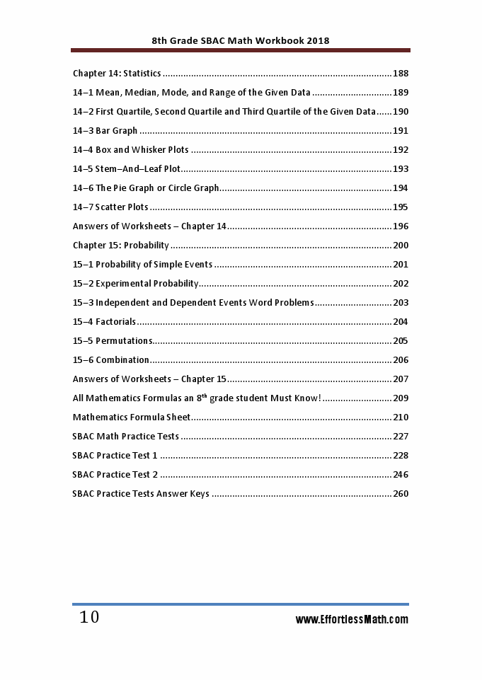 8th Grade SBAC Math Workbook 2018: The Most Comprehensive Review for ...