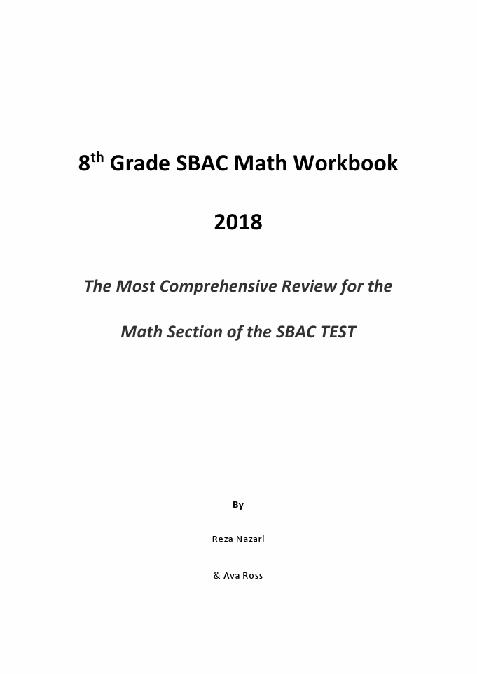8th Grade SBAC Math Workbook 2018: The Most Comprehensive Review for ...