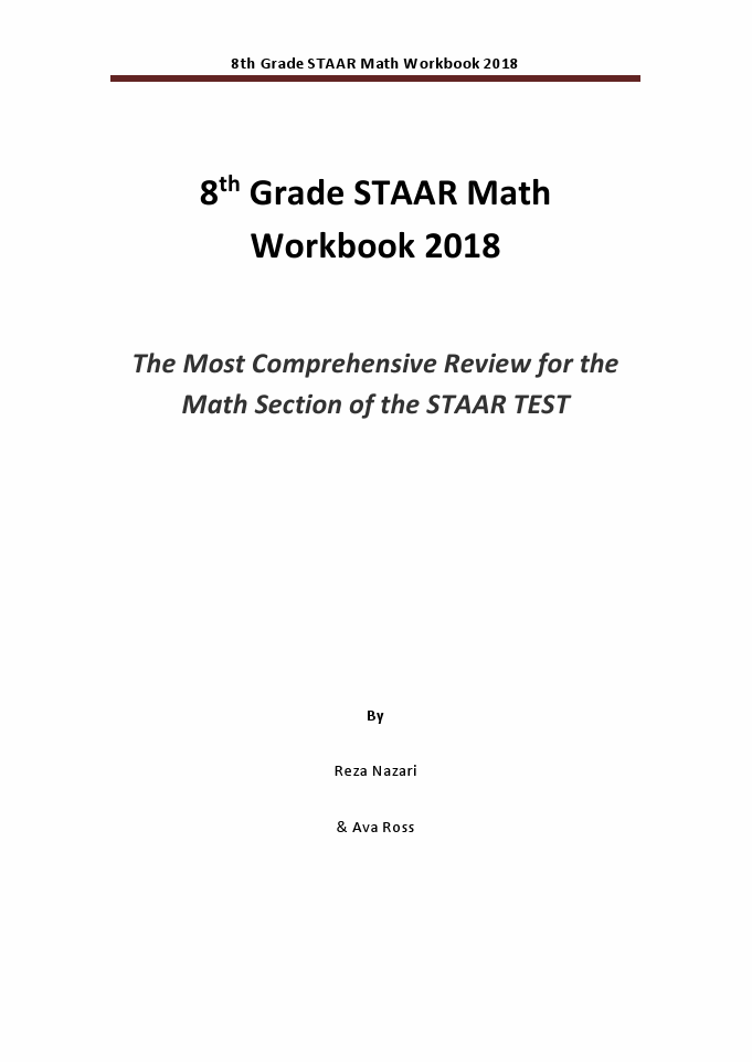 8th Grade STAAR Math Workbook 2018: The Most Comprehensive Review for ...
