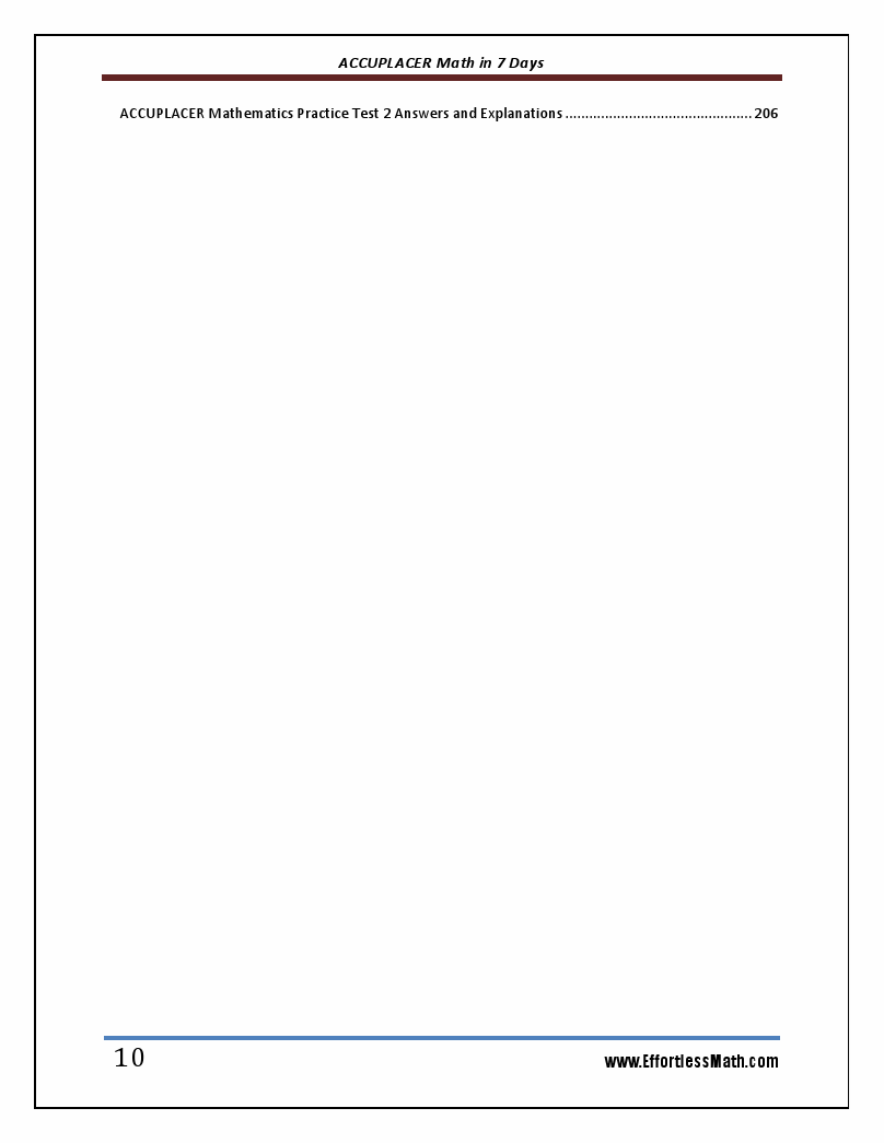 ACCUPLACER Math in 7 Days: Step-By-Step Guide to Preparing for the ...