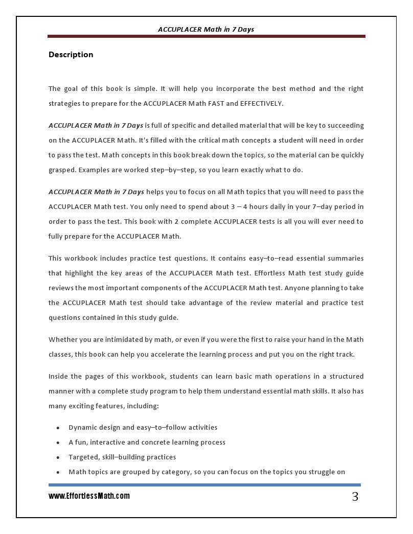 ACCUPLACER Math in 7 Days: Step-By-Step Guide to Preparing for the ...