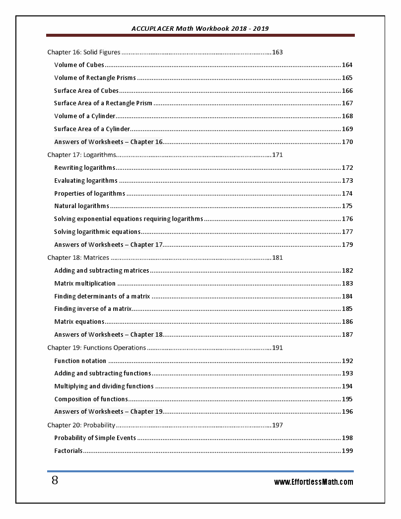 ACCUPLACER Mathematics Workbook 2018 – 2019: The Most Comprehensive ...