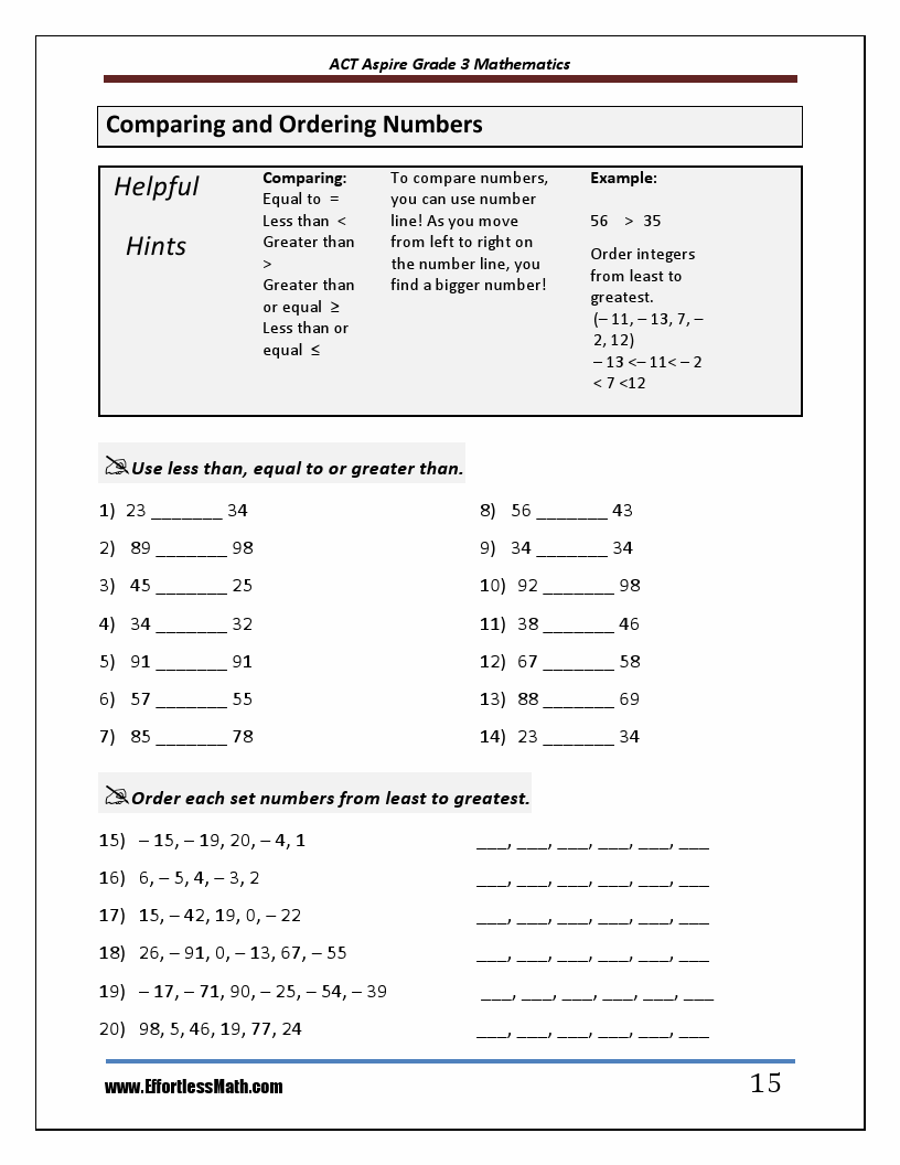 ACT Aspire Grade 3 Mathematics: A Comprehensive Review and Ultimate ...