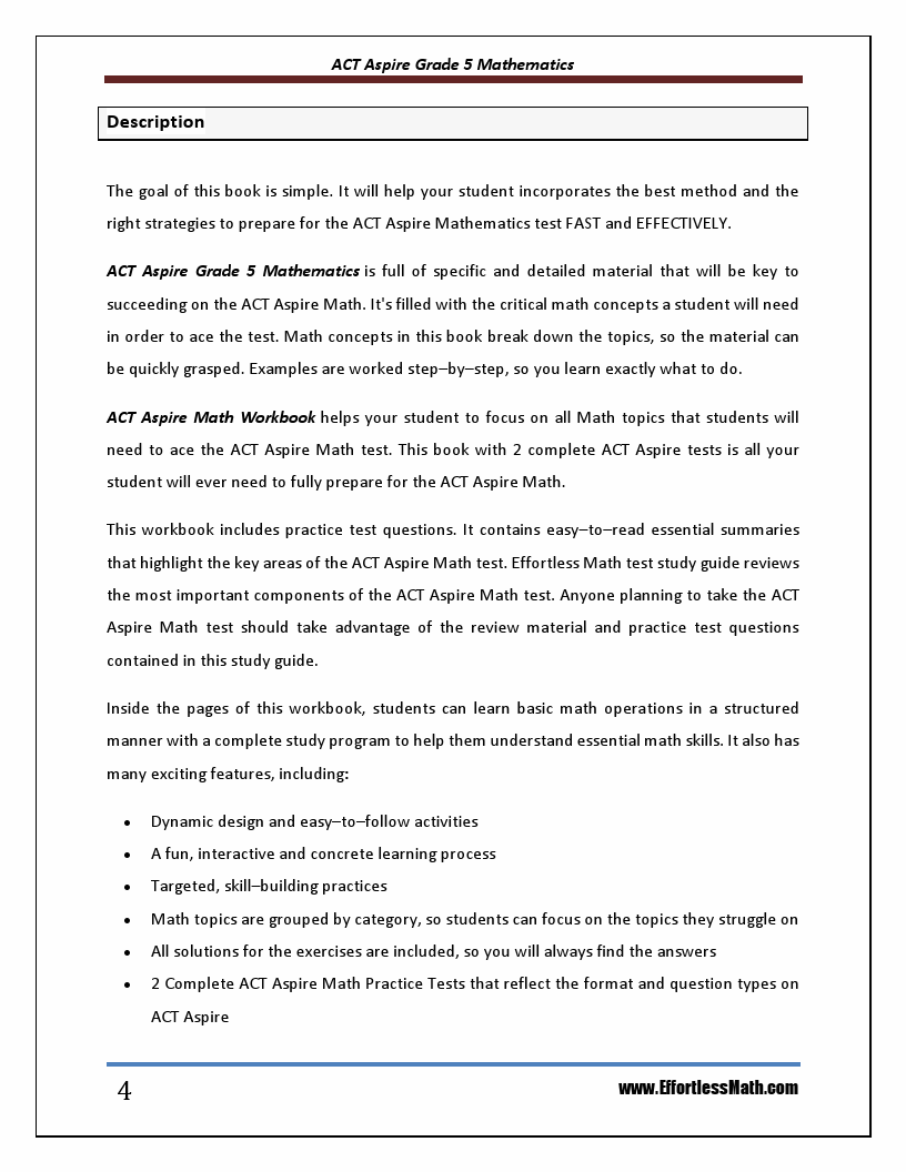 ACT Aspire Grade 5 Mathematics: A Comprehensive Review and Ultimate ... ACT Aspire Grade 5 Mathematics: A Comprehensive Review and Ultimate ...