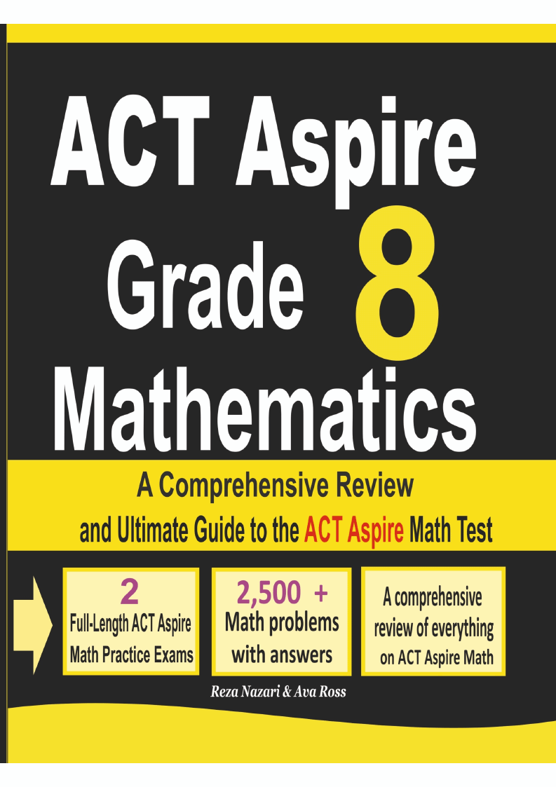 ACT Aspire Grade 8 Mathematics: A Comprehensive Review and Ultimate ...