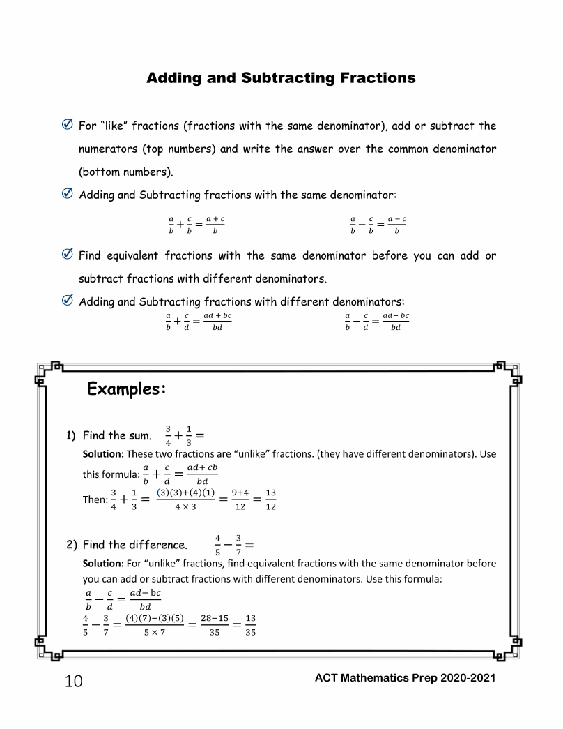 ACT Math Prep 2020-2021: The Most Comprehensive Review and Ultimate ...