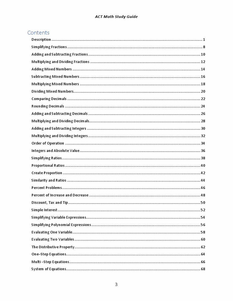 ACT Math Study Guide 2020 – 2021: A Comprehensive Review and Step-By ...