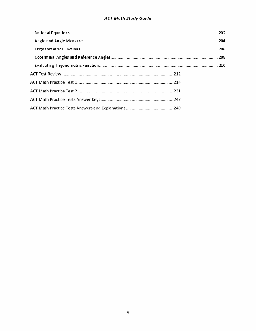 ACT Math Study Guide 2020 – 2021: A Comprehensive Review and Step-By ...