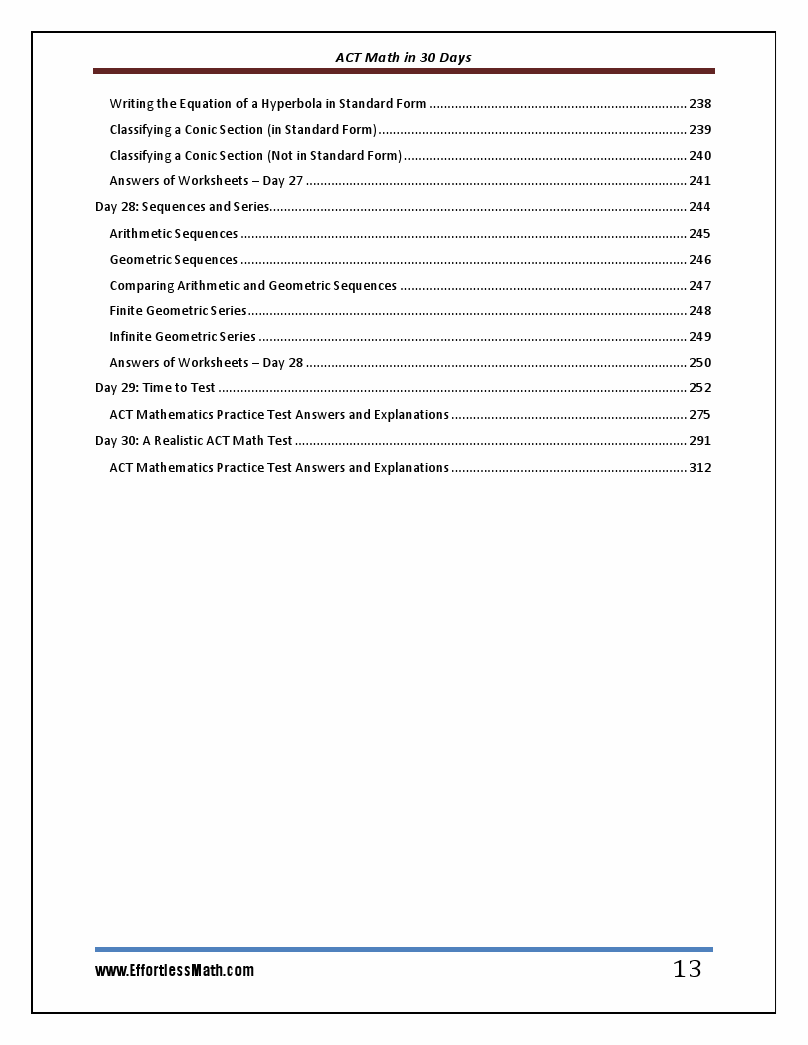 ACT Math in 30 Days: The Ultimate Crash Course to Preparing for the ACT ...