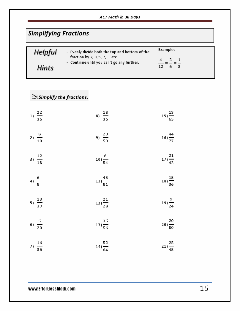 ACT Math in 30 Days: The Ultimate Crash Course to Preparing for the ACT ...