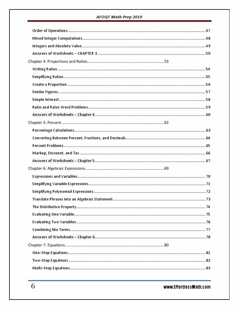 AFOQT Math Prep 2019: A Comprehensive Review and Ultimate Guide to the ...