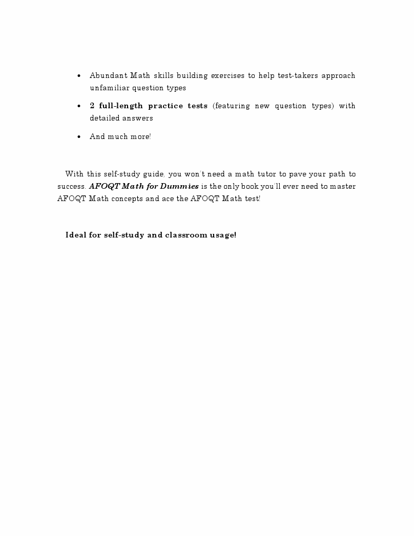 AFOQT Math for Beginners 2024: The Ultimate Step by Step Guide to ...