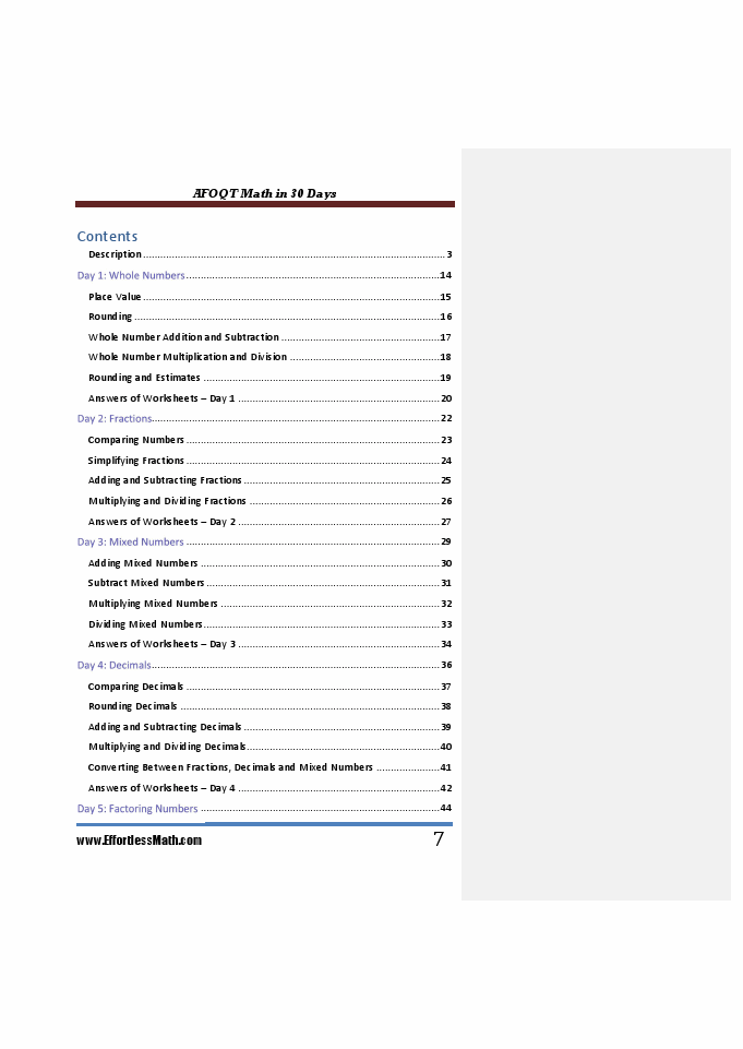 AFOQT Math in 30 Days: The Ultimate Crash Course to Preparing for the ...