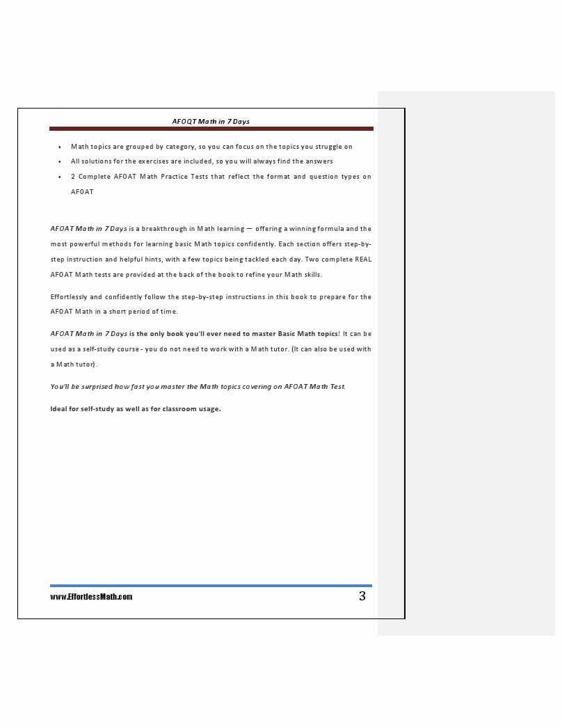 AFOQT Math in 7 Days: Step-By-Step Guide to | Effortless Math