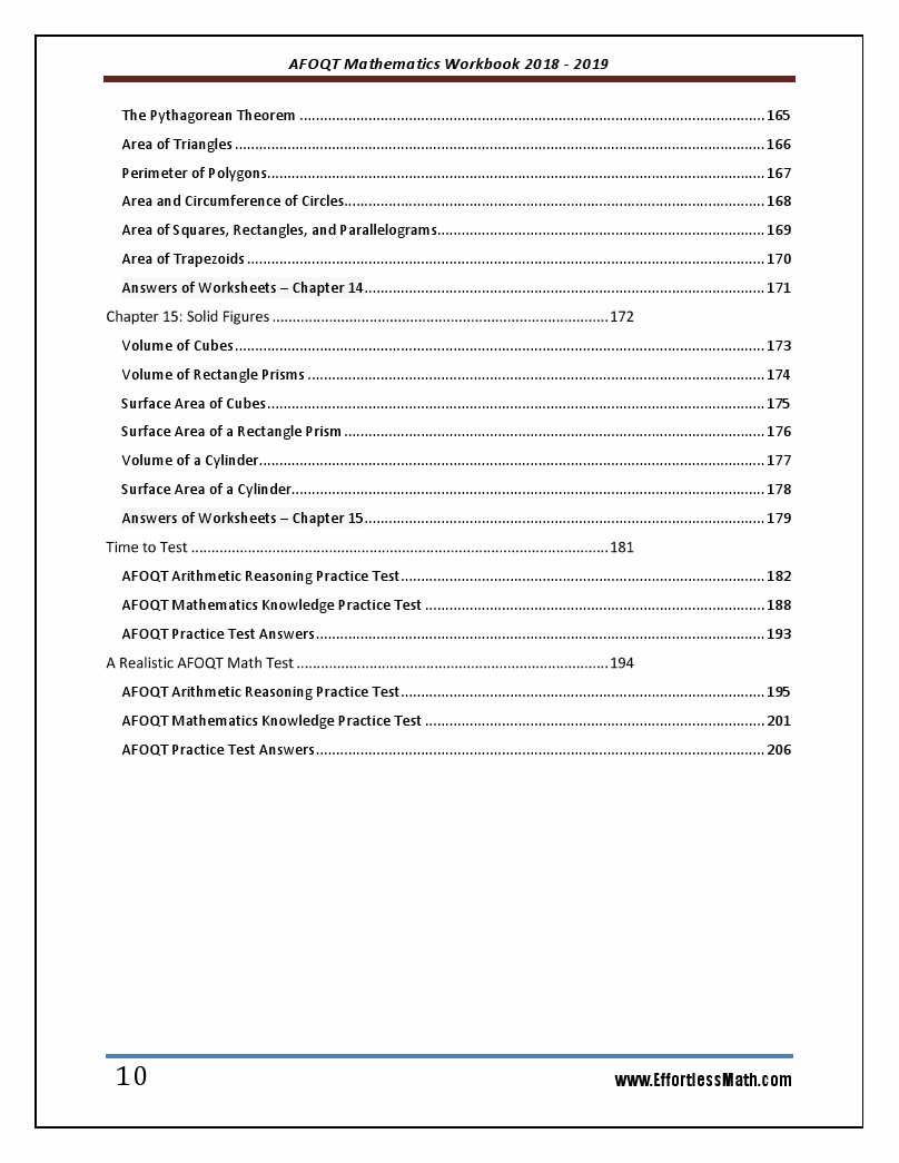 AFOQT Mathematics Workbook 2018-2019: A Comprehensive Review and Step ...
