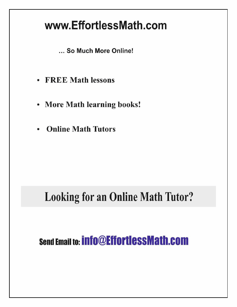 ALEKS Mathematics Placement Assessment Workbook 2018 – 2019: A ...