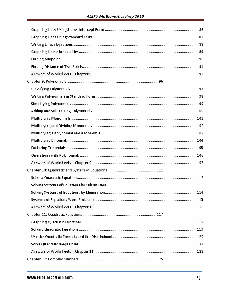 ALEKS Mathematics Prep 2019: A Comprehensive Review and Ultimate Guide ...