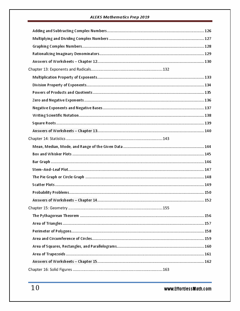 ALEKS Mathematics Prep 2019: A Comprehensive Review and Ultimate Guide ...