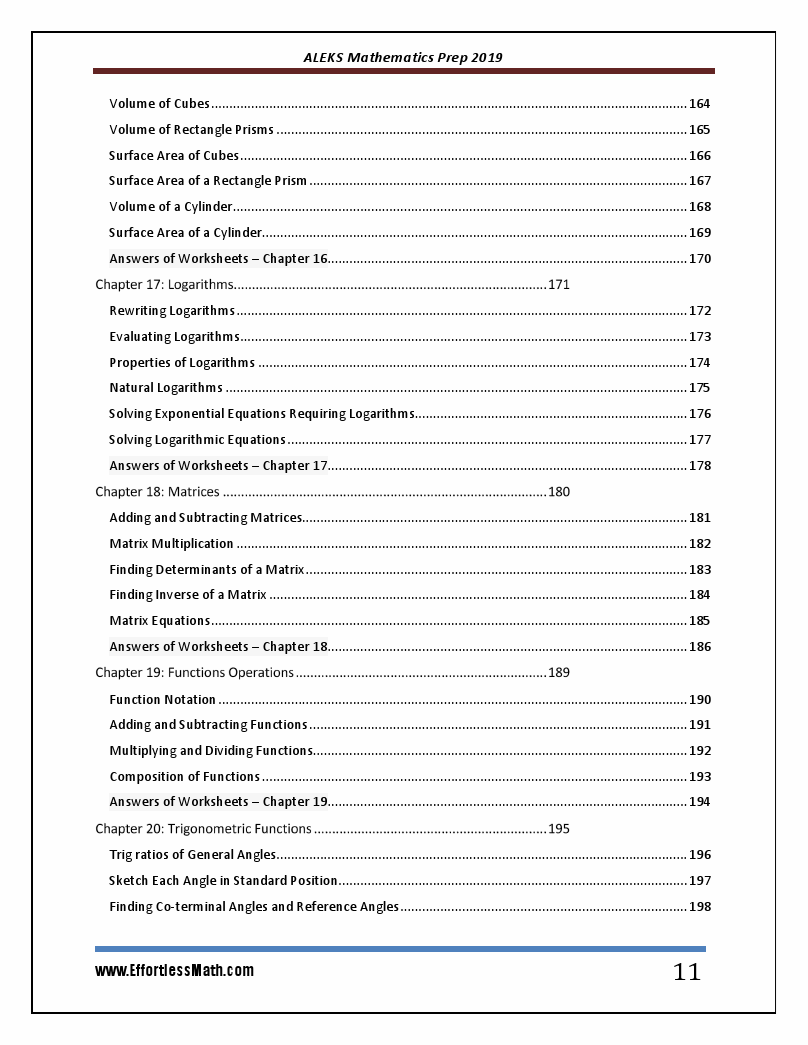 ALEKS Mathematics Prep 2019: A Comprehensive Review and Ultimate Guide ...