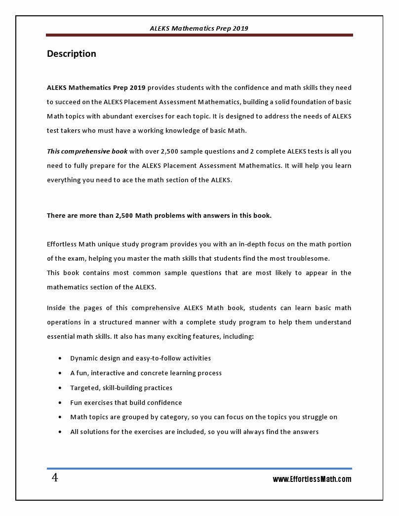 ALEKS Mathematics Prep 2019: A Comprehensive Review and Ultimate Guide ...