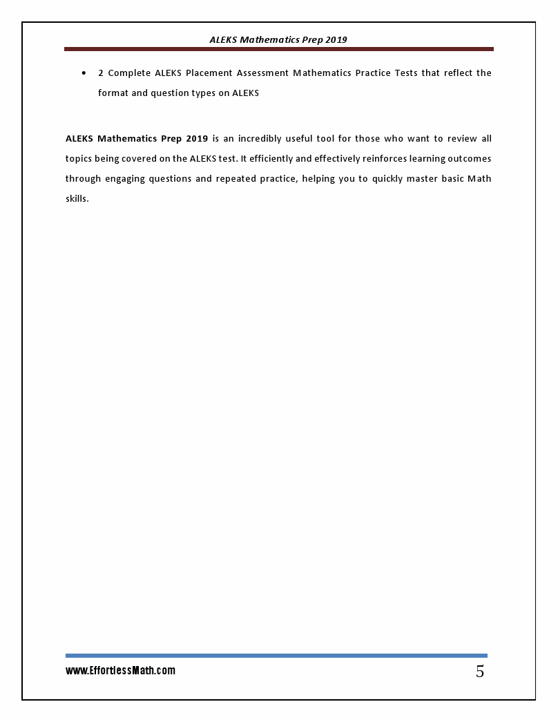 ALEKS Mathematics Prep 2019: A Comprehensive Review and Ultimate Guide ...