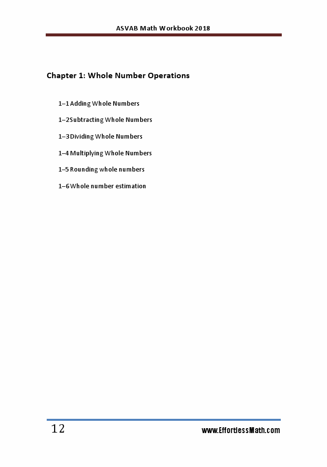 Asvab Math Workbook 2018 The Most Comprehensive Review For The Math