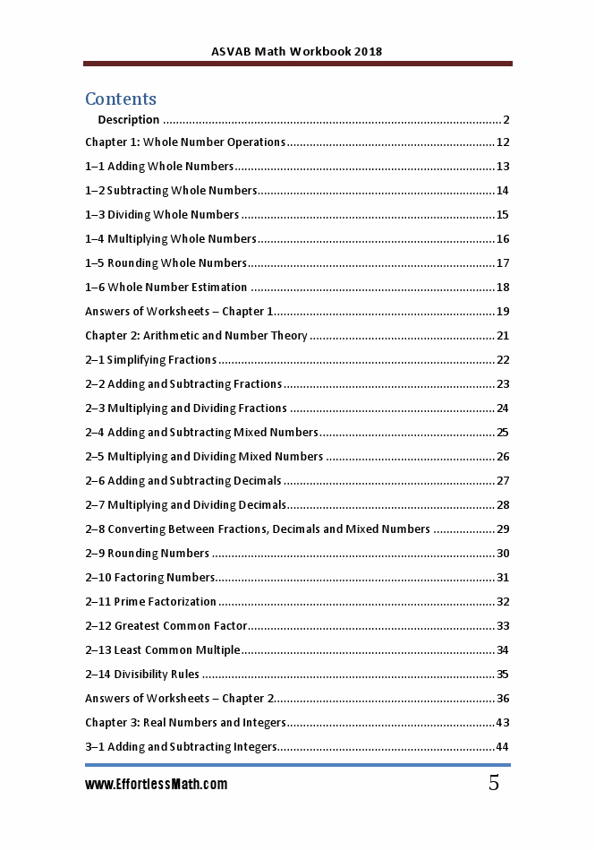 ASVAB Math Workbook 2018: The Most Comprehensive Review for the Math ...