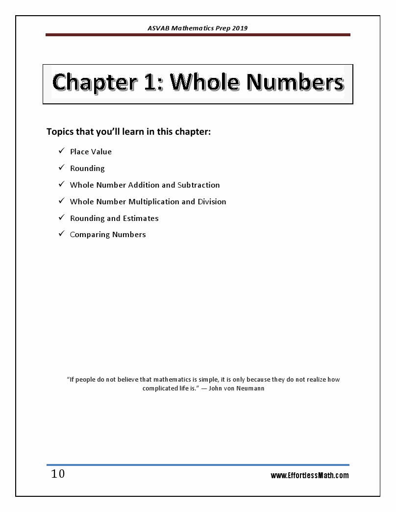 ASVAB Mathematics Prep 2019: A Comprehensive Review and Ultimate Guide ...