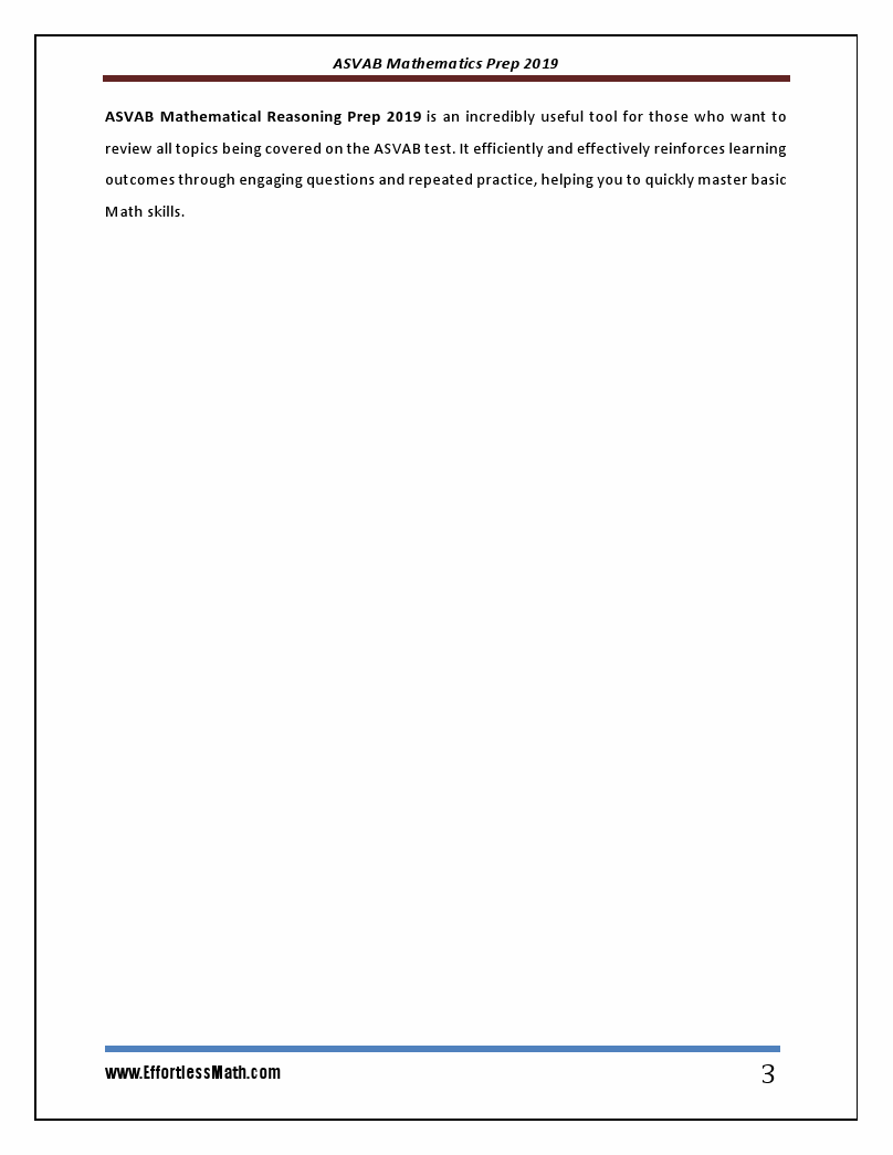 ASVAB Mathematics Prep 2019: A Comprehensive Review and Ultimate Guide ...