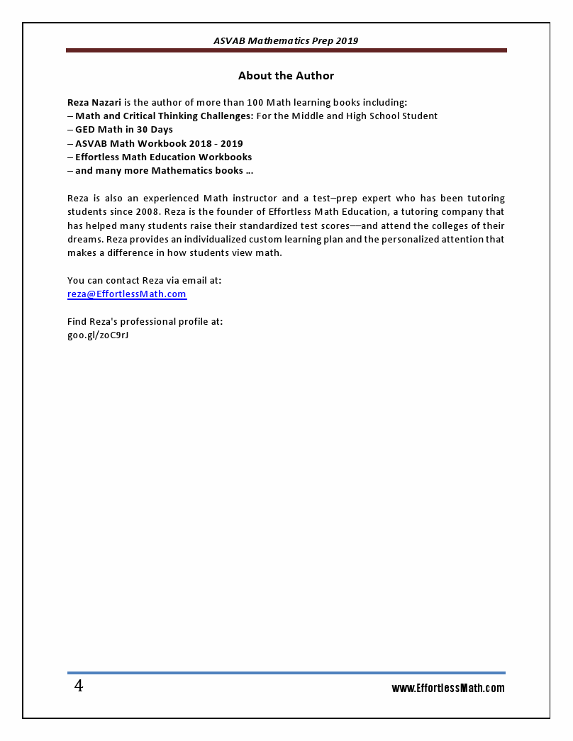 ASVAB Mathematics Prep 2019: A Comprehensive Review and Ultimate Guide ...