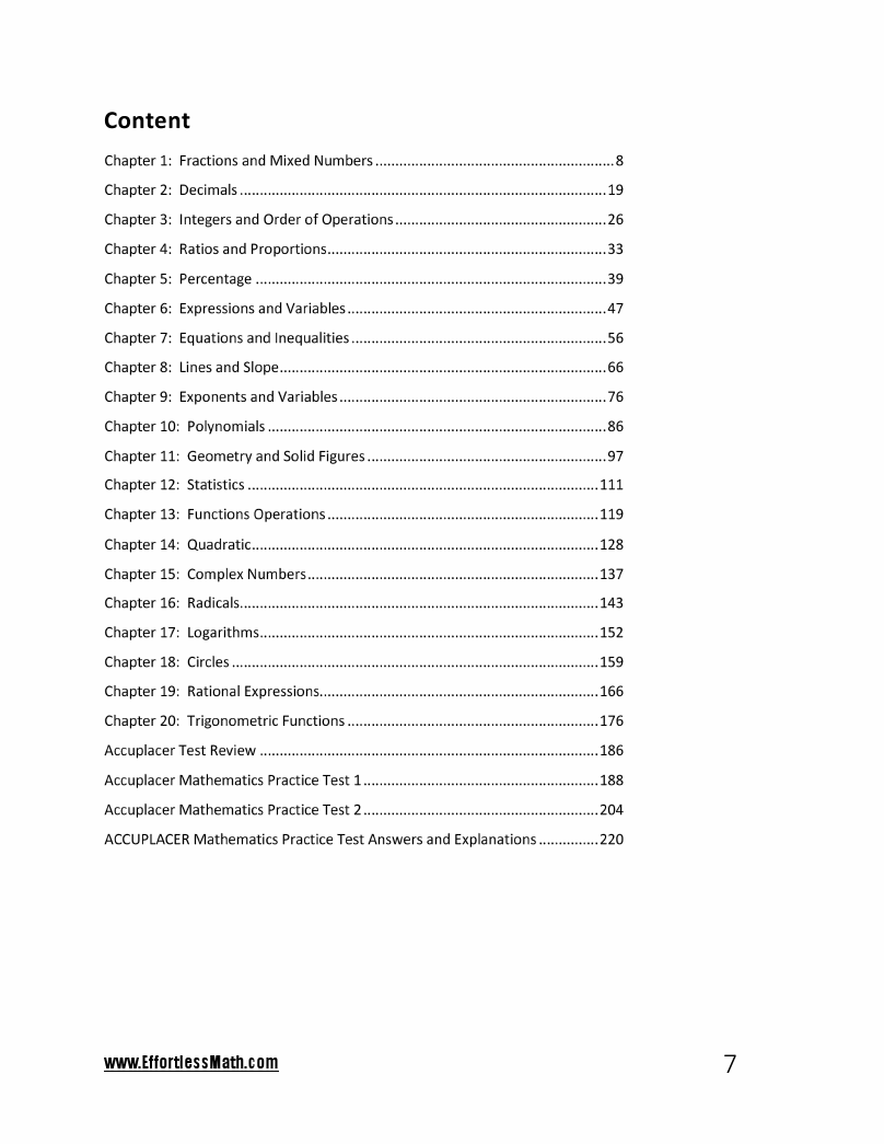 Accuplacer Math Prep 2020-2021: The Most Comprehensive Review and ...