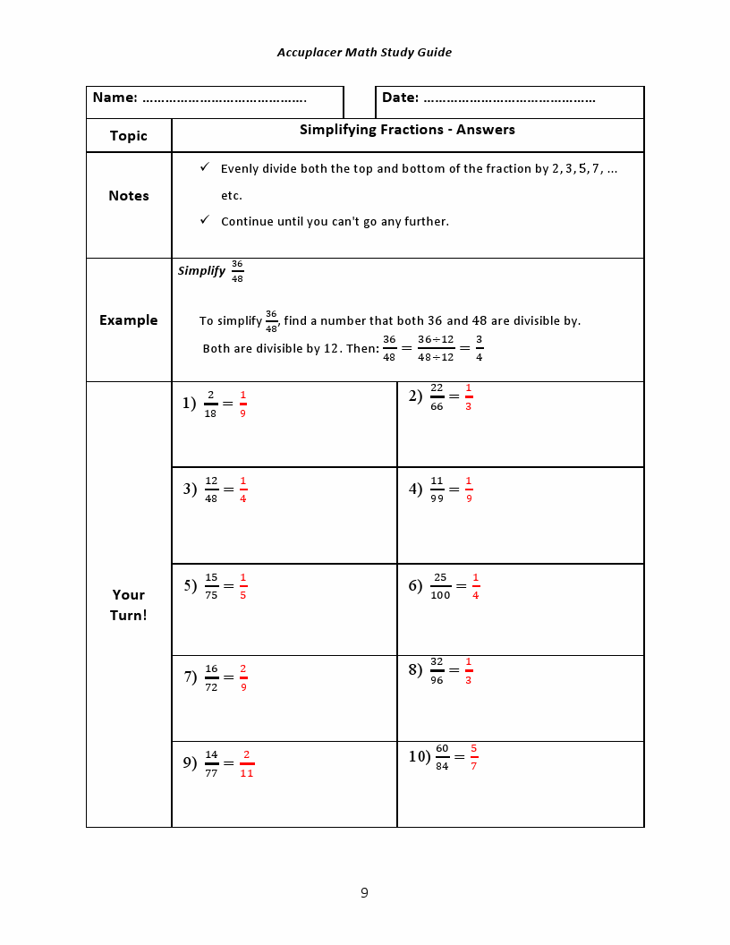 Accuplacer Math Study Guide 2020 – 2021: A Comprehensive Review and ...
