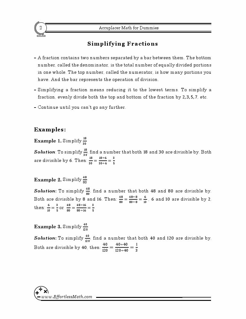 Accuplacer Math for Beginners 2024: The Ultimate Step by Step Guide to ...