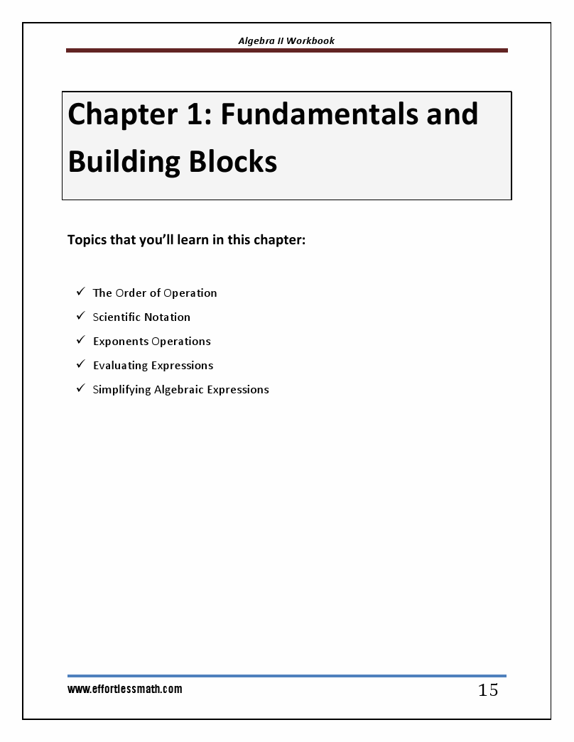 Algebra 2 Workbook: A Comprehensive Review and Step-by-Step Guide for ...