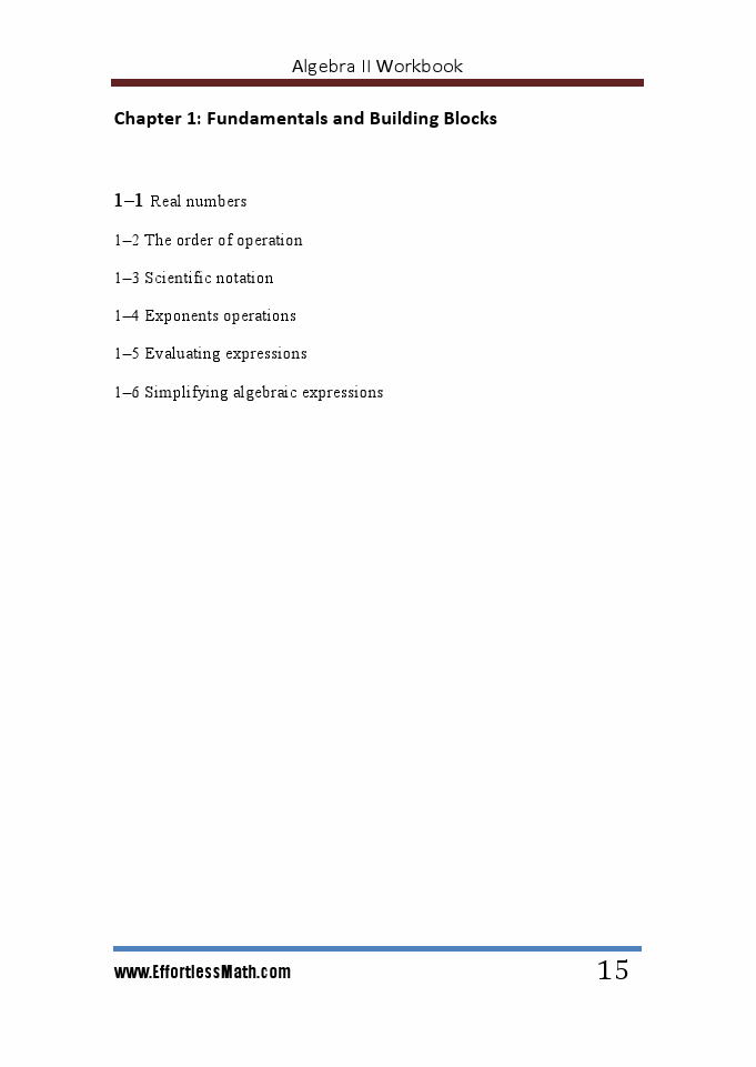 Algebra II Workbook: Comprehensive Activities for Mastering Essential ...